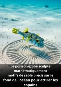 Le génie caché du poisson-globe : des cercles parfaits sous la mer du ...